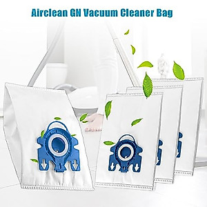 CTIOAOS 12Pcs 3D Dust Bags Replacement for Miele GN Vacuum Bags, Compatible with Miele Complete C1, C2, C3, Classic C1, S8, S5, S2, S400i, S600 with 3 MP Filters & 3 AC Filters