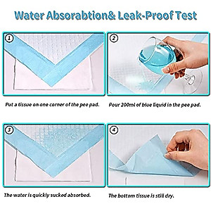 PODOO 100 Pcs of Guinea Pig Pee Pads 18x13 Inchs, Rabbit Cage Liner Diapers Super Absorbent, Small Animal Litter Box Training Mat for Hedgehog, Cat, Rats, Hamster, Birds, Parrot, Bunny