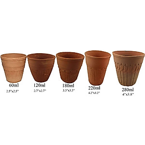 Odishabazaar Terracotta(Real Mitti) Baked Kullad - Set Of 6 using for Tea And Coffee 100/120ml