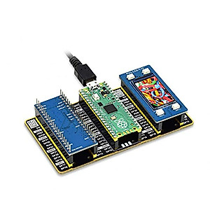 Raspberry Pi Pico Evaluation Kit Package B with The Pico + Color LCD + IMU Sensor + GPIO Expander and Cables
