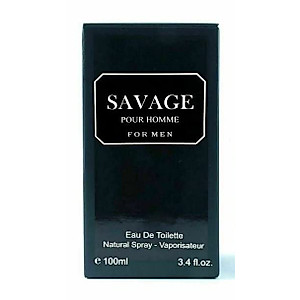 Savage for Men- 3.4 Oz Men's Eau De Toilette Spray. Men's Casual Cologne