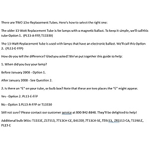 OttLite 13W Replacement Tube Light Bulb with Electronic Ballast Bulb - Compact Fluorescent Light Replacement - Bright Natural Daylight for Bedroom & Living Room - Low Heat & Glare Type E Light Bulb…