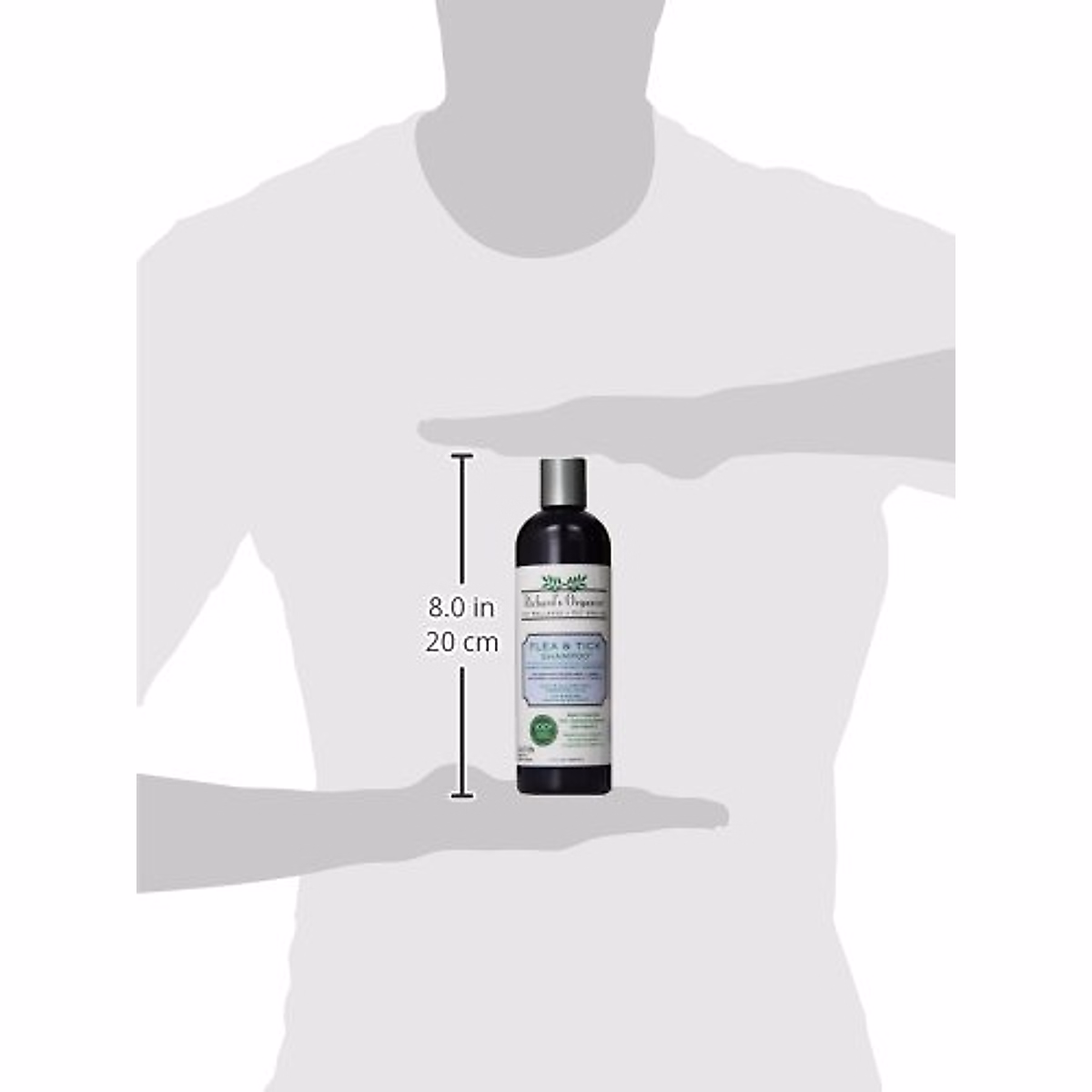 Richard’s Organics Flea&Tick Shampoo for Dogs-100% All-Natural Actives Kills Fleas,Ticks&Repels Mosquitos-Flea Shampoo is Gentle,Won’t Dry Skin,Great Smelling Essential Oils (12oz bottle),FG00440