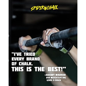 SPIDER CHALK Extreme Grip No Mess Weightlifting Liquid Chalk Made in The USA - Lab-Grade for Powerlifting and Gym