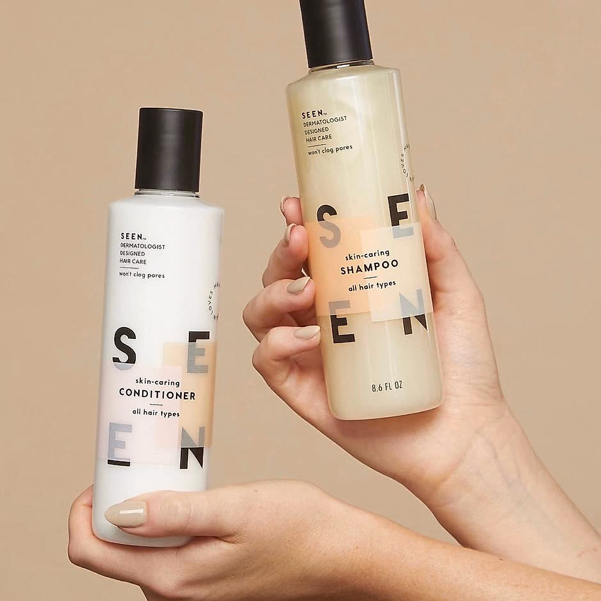 SEEN Conditioner, Fragrance Free - Non-Comedogenic & Sulfate-Free Hair Conditioner- Dermatologist-Developed - Safe for Sensitive, Eczema & Acne Prone Skin