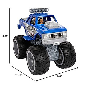 Mattel WWE Action Figure & Vehicle Playset, Wrekkin Slam Crusher Monster Truck with 8 Breakaway Parts