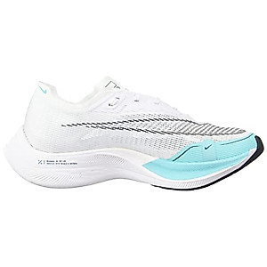 Nike Womens ZoomX Vaporfly Next%2, White/Black-Aurora Green, Size 8.5