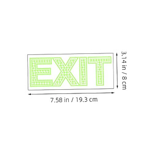 Veemoon 1set Export Sticker Stickers Signs Exit Sign Floor Guide Sticker Shopping Mall Exit Decal Way Indicator Sticker Indicator Floor Sticker Exit Sticker Direction Sticker The 2sheets