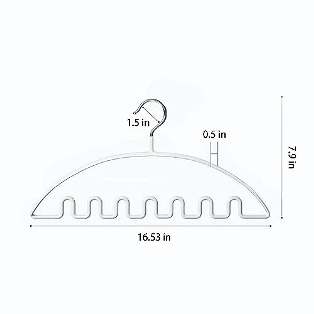 2THESTARS 14-Pack Clothes Hangers, Multi-Functional Non-Slip Plastic Dip Hangers, Hangers Space Saving, Space Saving Solution for Tidy Closet Storage (Seven Colors)