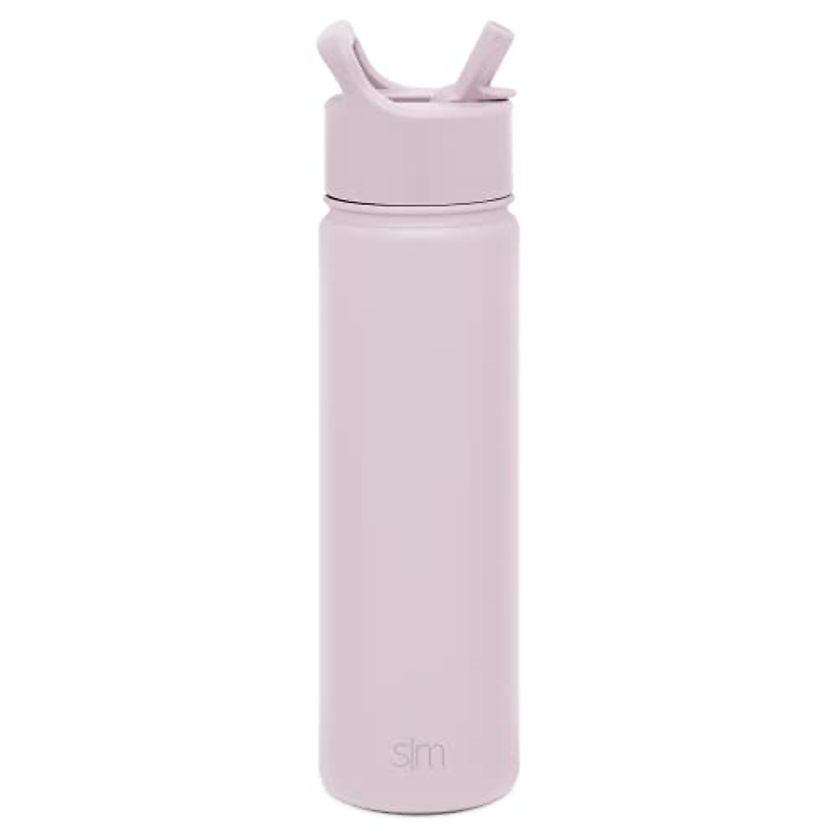Simple Modern Water Bottle with Straw Lid Vacuum Insulated Stainless Steel Metal Thermos Bottles | Reusable Leak Proof BPA-Free Flask for Gym, Travel, Sports | Summit Collection | 22oz, Pale Orchid