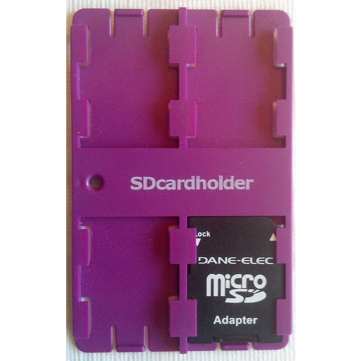 Standard SD Card Holder Credit Card Size Secure Digital Memory Card Case (Yellow)