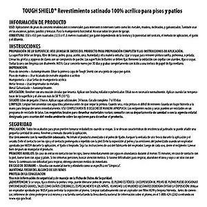 INSL-X Tough Shield Floor and Patio Paint, Saddle Brown, 1 Gallon, 128 Fl Oz (Pack of 1)