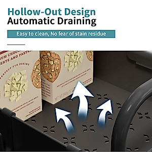 2 Pack Under Sink Organizer and Storage, 2-Tier Sliding Bathroom Organizer with Hook, Multi-Use for Kitchen/Bathroom/Laundry room Organization, Black