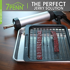 7Penn Beef Jerky Maker Kit – 9in Aluminum Beef Jerky Shooter Jerky Extruder Homemade Jerky Kit Beef Stick Maker