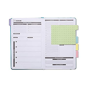 Sticky Notes Spring Colors by Panda Planner - Bookmark, Prioritize and Set Goals with Color Coding - 60 Ruled Lined Notes (4x6"), 40 Dotted Notes (3x4"), 40 Blank Notes (2.7x4.2") - 140 Total Tab