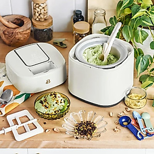 Beautiful 1.5QT Ice Cream Maker with Touch Activated Display, White Icing by Drew Barrymore (White Icing)