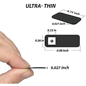 deal4you - Webcam Cover Slide, Ultra Thin Camera Blocker for Laptop, Pc, Computer, Phone, Tablet, Protect Your Privacy (Pack 6)
