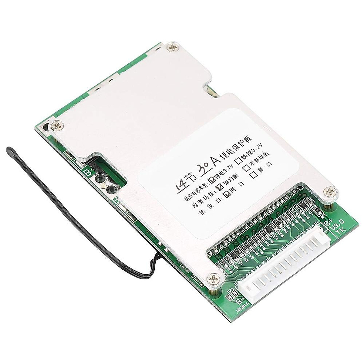 14S 50V 30A Lithium Battery Board, PCB Board with Balance Charging for Fast and Charging