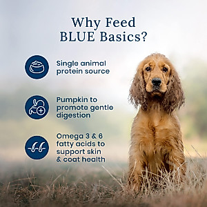 Blue Buffalo Basics LID Grain Free Salmon Adult Dog 2.5oz Pouch (Pack of 12)