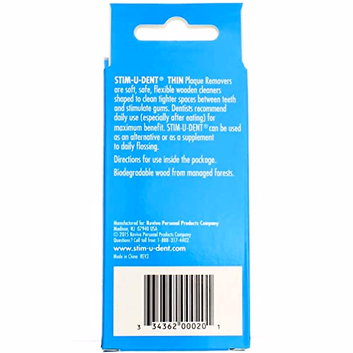 The Natural Dentist Stim-U-Dent Plaque Removers, Thin, Mint Flavor -160 ct.