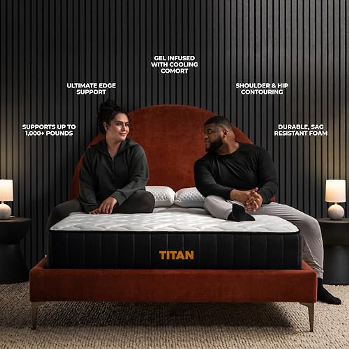 Brooklyn Bedding Titan 11" Hybrid Mattress for Plus Size Sleepers, Full