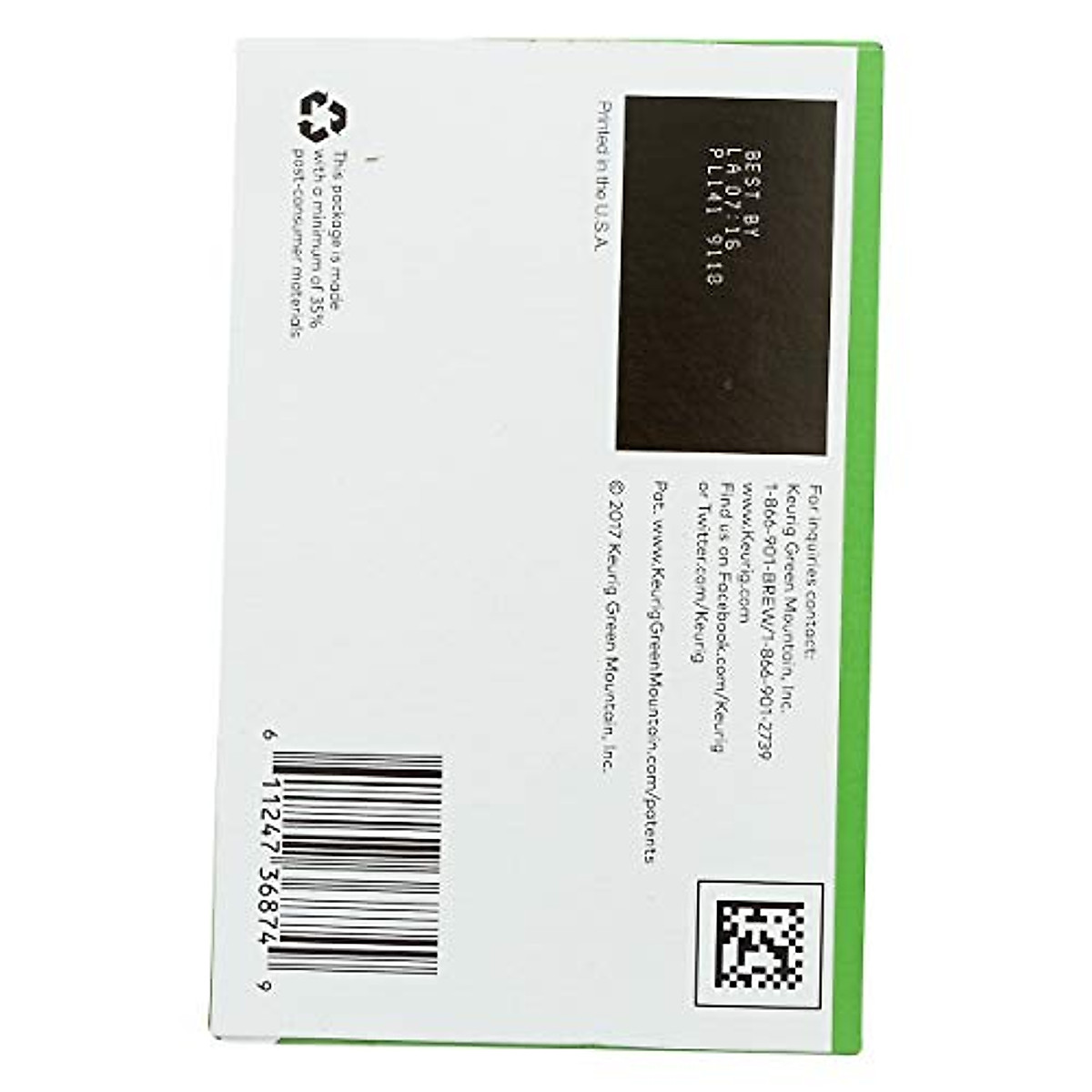 GREEN MOUNTAIN Costa Rica Paraiso K Cup, 12 ct