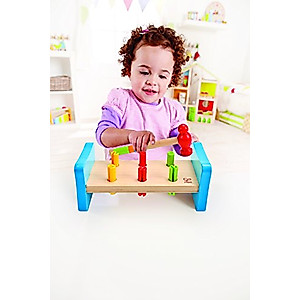 Hape First Pound & Tap Wooden Toy with Hammer| Early Learning Toy for Toddlers