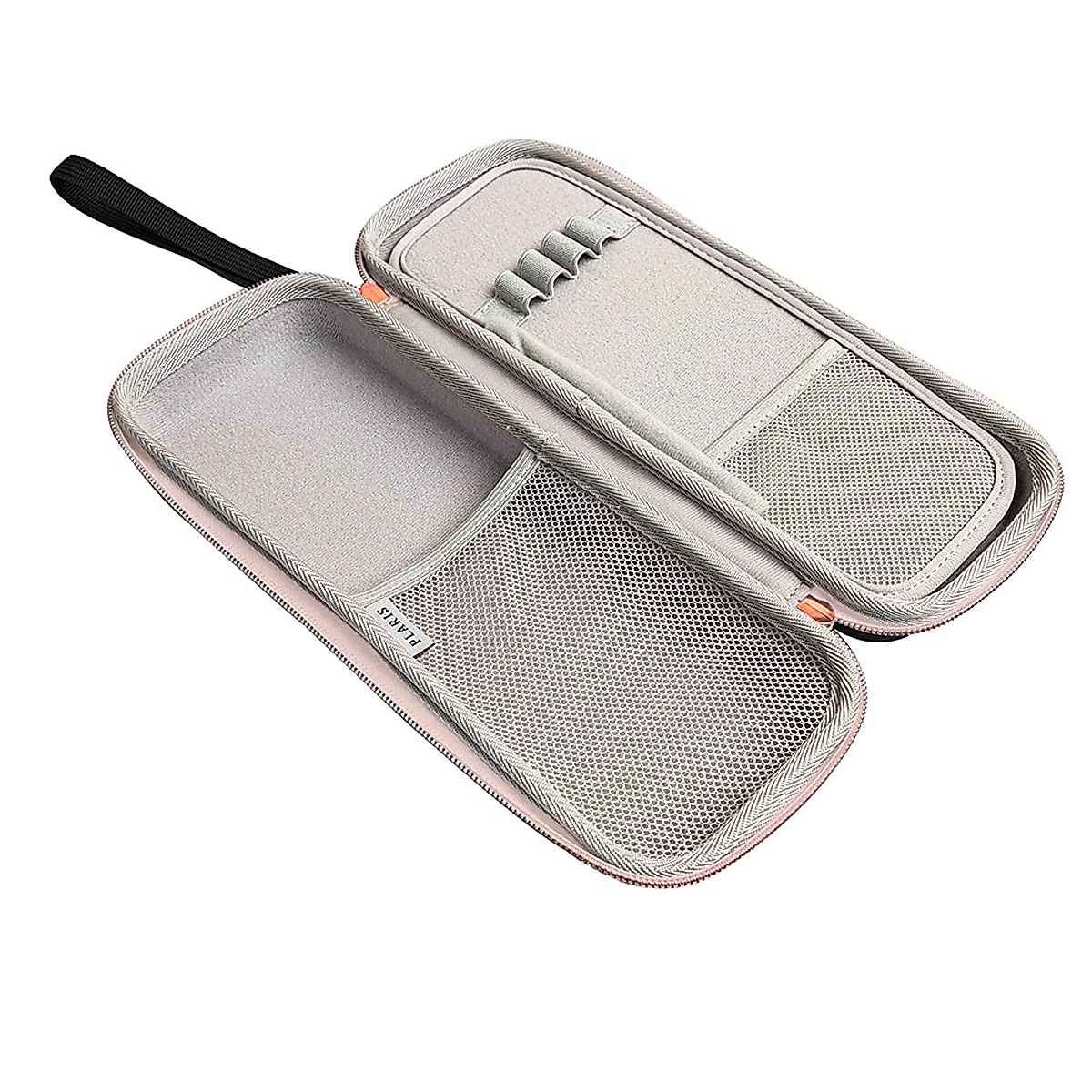 Plaris Stethoscope Case for Nurses for 3M Littmann/MDF/Omron Stethoscopes - Extra Room for Medical Bandage Scissors EMT Trauma Shears and LED Penlight, (Black Rosegold)