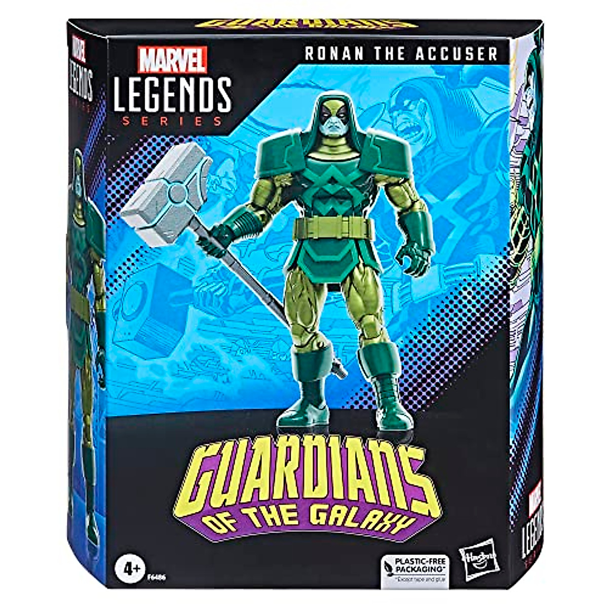 Marvel Legends Series: Ronan The Accuser, Guardians of The Galaxy Comics 6-Inch Action Figures for 4+ Years (Amazon Exclusive)