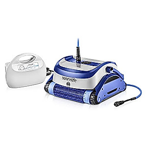 SereneLife Automatic Pool Vacuum for Inground Pools – Robotic Pool Cleaner with 4500 GPH Suction from Twin Motors and Brushes, 2 Filters and Tangle-Free Cable Cleans 50 Ft Pools with 3 Timed Cycles