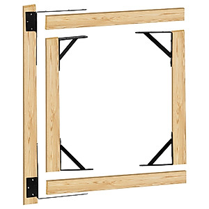 Mofeez Fence Gate Kit Iron Gate Hardware with Gate Latch for Wooden Fences Shed Doors Heavy Duty Anti Sag Gate Corner Brace Bracket