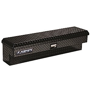 Lund 79772 70-Inch Aluminum Side Mount Box, Diamond Plated, Black