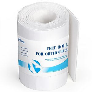 Pllieay Adhesive Felt Roll, Orthopedic Felt Roll 1/8" Thick 6"x2.5yd Quality Wool Rayon Blend for Provide Cushioning and Support in Pain Foot