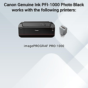 Canon 0546C002 CanonInk Lucia PRO PFI-1000 Photo Black Individual Ink Tank