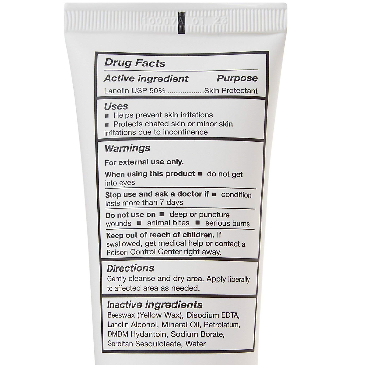 McKesson Skin Protectant Cream with Lanolin, Paraben and Fragrance Free, Unscented, 4 oz, 1 Count