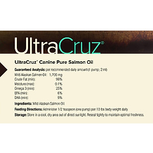 UltraCruz - sc-395126 Canine Pure Salmon Oil Supplement for Dogs, 8 oz