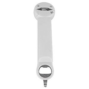 Stainless Steel Adjustable Cap Screwer 3 in 1 Multifunctional Retractable Jar Bottle Opener Pop Tab Opener Auxiliary Bottle Opening Tool Scientific Lever Principle (Beige)
