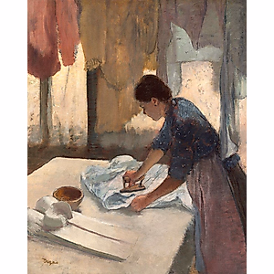 Woman Ironing, c. 1876-1877 by Edgar Degas - 22x28 Art Print Poster