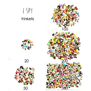 TomToy Small Mixed I Spy Trinkets for I Spy Bag/Bottle, DIY Projects, Crafts, Scrapbooking, 1-3cm, Set of 20 trinkets