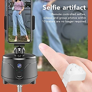 Remote Control, 10M Stable Connection Remote Page Turner Rechargeable Adjustable Size Support Mainstream Apps for iPhone (White)