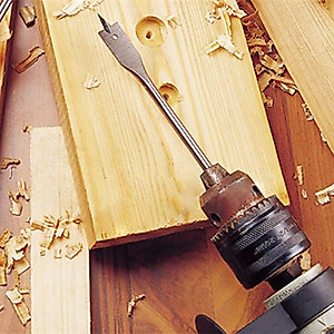 hwangli 6-40mm Flat Wood Drill Bits Carbon Steel Spade Hex Shank Cutter Carpenter Tool 18mm