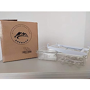 Fridge Storage Container And Egg Holder For Refrigerator, 2-pack clear organizer bins, set for soda, fruit, vegetables, under shelf, Egg Organizer, stackable drawers