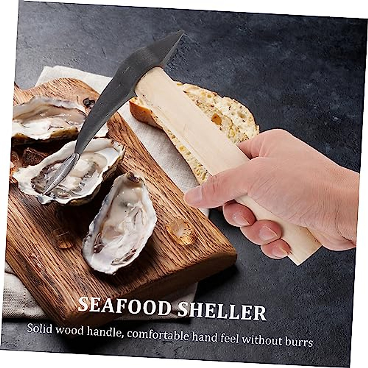CIYODO 1pc Oyster Oyster Knife Multitools Shellfish Opener Shellfish Shucker Seafood Sheller Multifunctional Seafood Tool Seafood Opener To Open Bottle Opener Kitchen Supplies Crab Steel