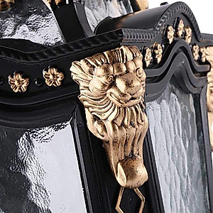 Outdoor Post Light Exterior Pillar Light Pillar Lamp European-Style Simplicity ，Waterproof Antirust Aluminum Column Lamp Outdoor LED Post Light Garage Pavilion Courtyard Courtyard Lighting