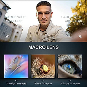 Monitech Compact Digital Camera, 4K Vlogging Camera with Wide-Angle & Macro Lens, Camera for Photography with External Mic, 32GB TF Card