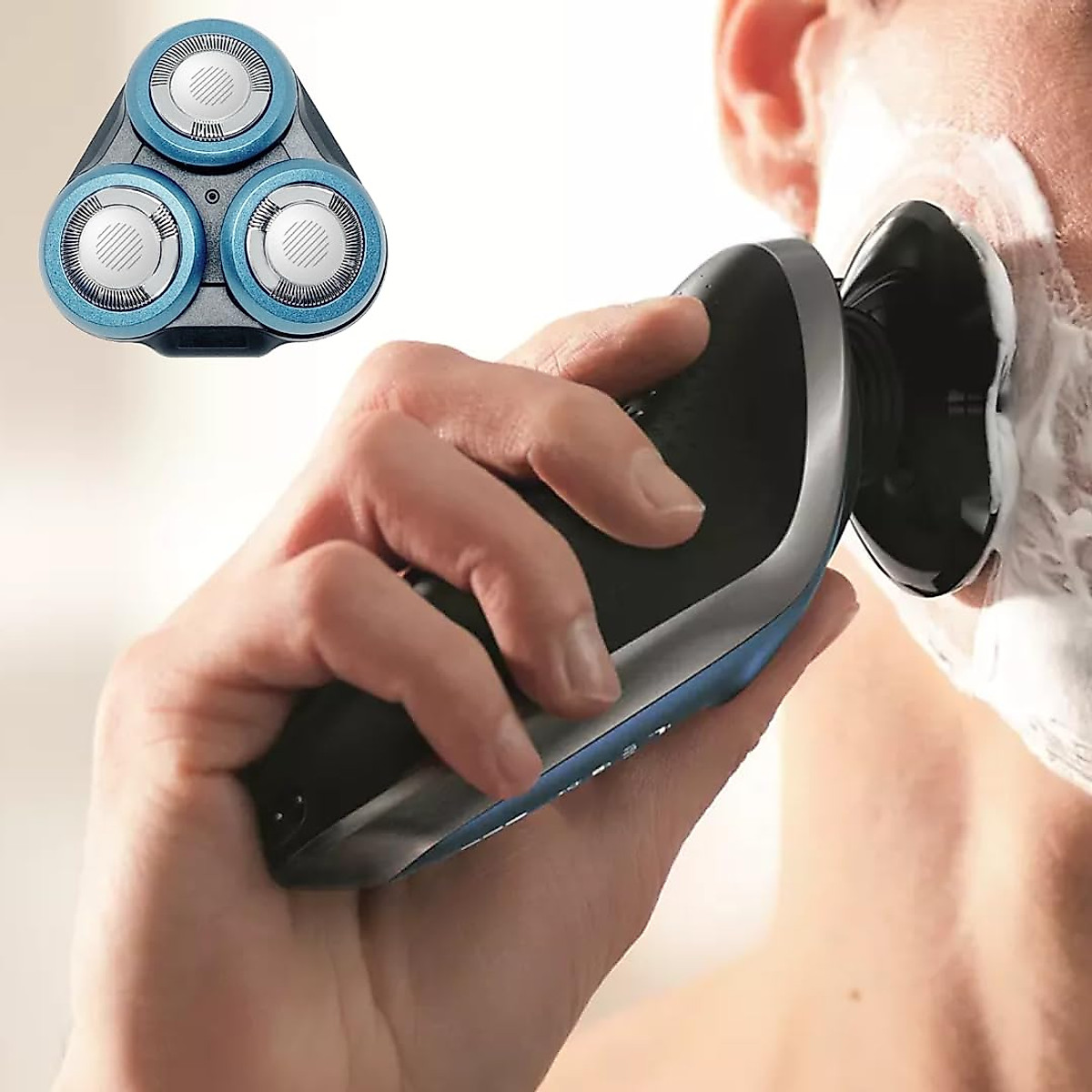 Replacement Head Assembly Complete for Philips Norelco Mens Cordless Wet Dry Electric Shaver SH50 5000 6000 S6011 S6015 S6840 S6550 S6580 by eSatrpro