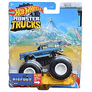 Hot Wheels Monster Trucks Bigfoot - Plus Connect and Crash Car 49/75 - Crash Legends 9/11