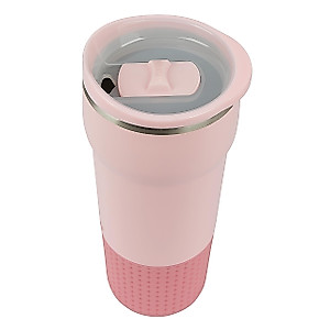 Pelican Hydration Pelican Cascade™ 22 oz Vacuum Insulated Tumbler - Recycled Stainless Steel Double Wall Travel with Dual Lid, Powder Coated Insulated Coffee Mug For Hot Cold Drinks, Blush