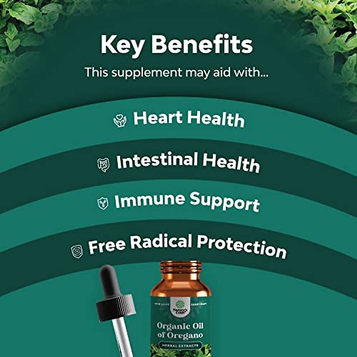 Oregano Oil Organic Liquid Drops - Super Concentrated USDA Organic Oil of Oregano Drops for Immune Support and Digestive Health - Vegan Non GMO 100% Pure Oregano Oil Drops for Adults and Kids
