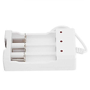 Portable Universal Rechargeable 3.6V Three Slots AA and AAA Battery Smart Charger